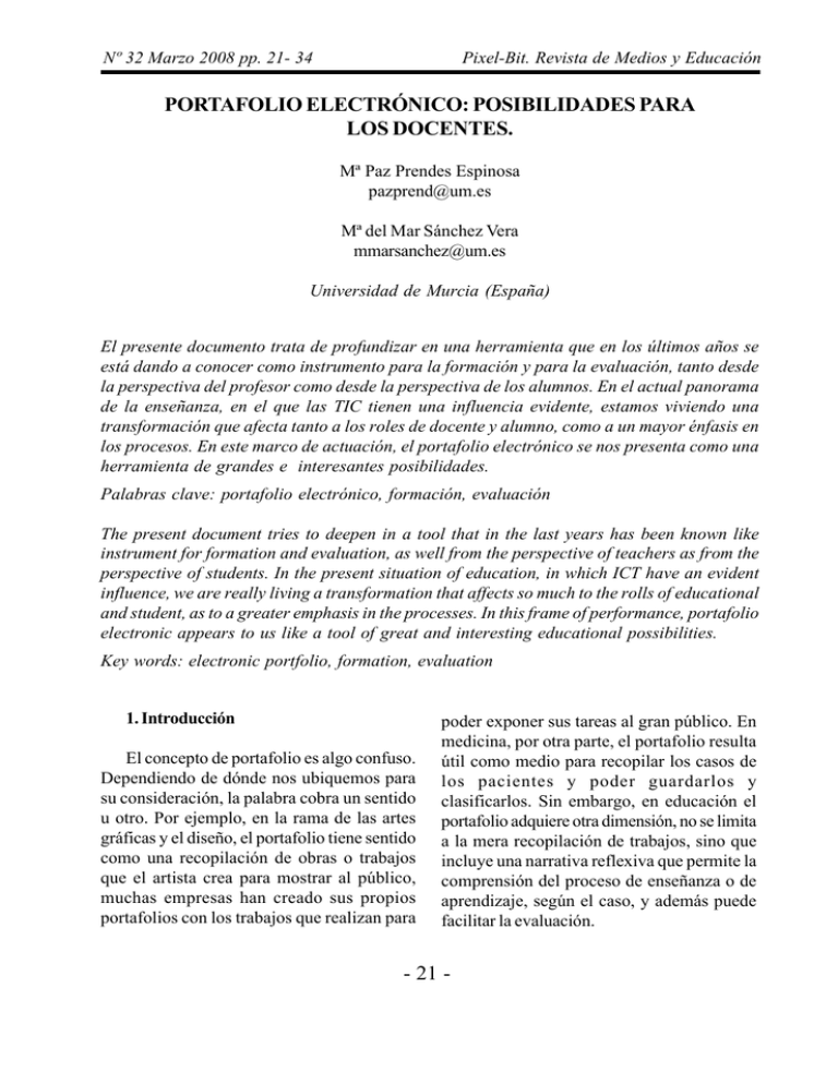 El portafolio electrónico.url