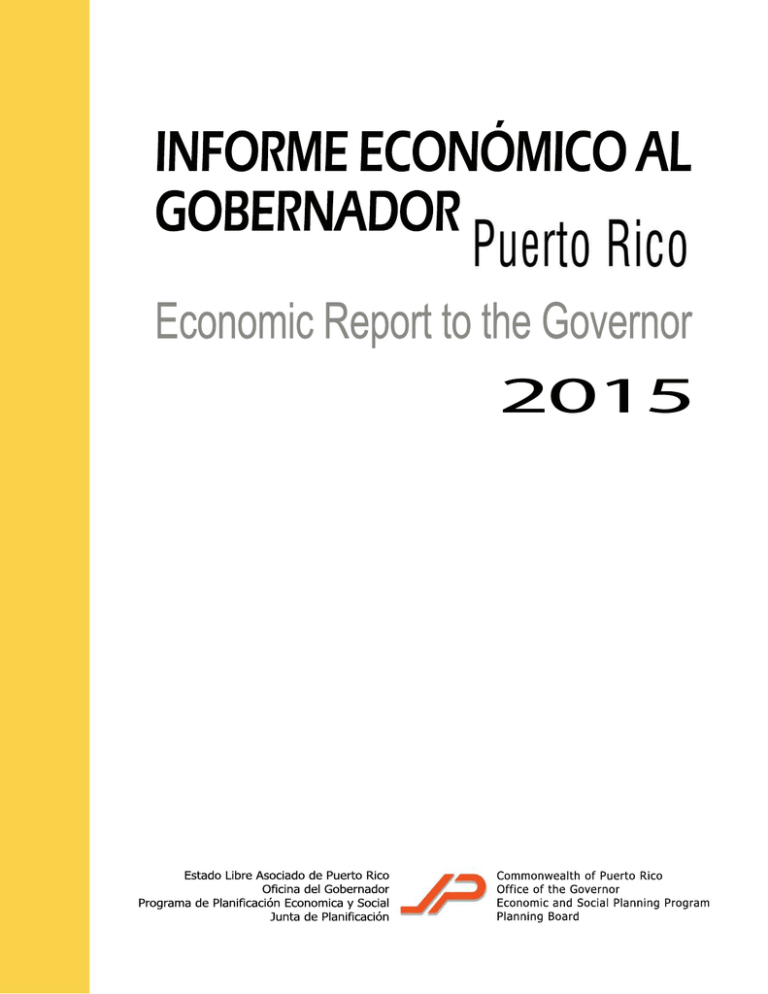 Economic Report to the Governor