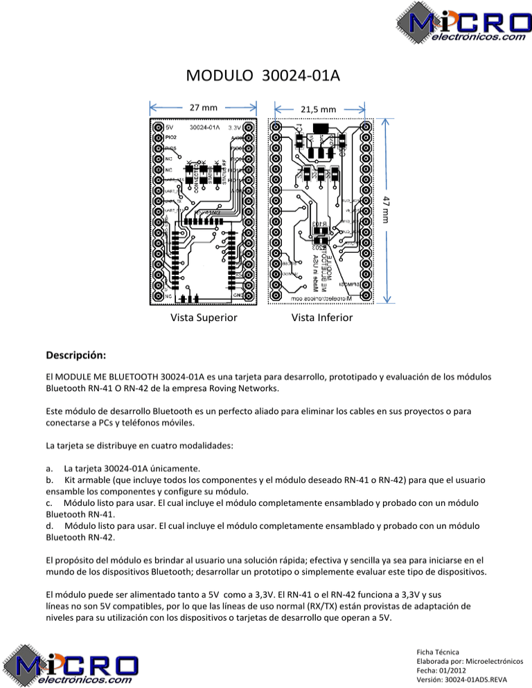 MODULO 30024-01A Descripción: