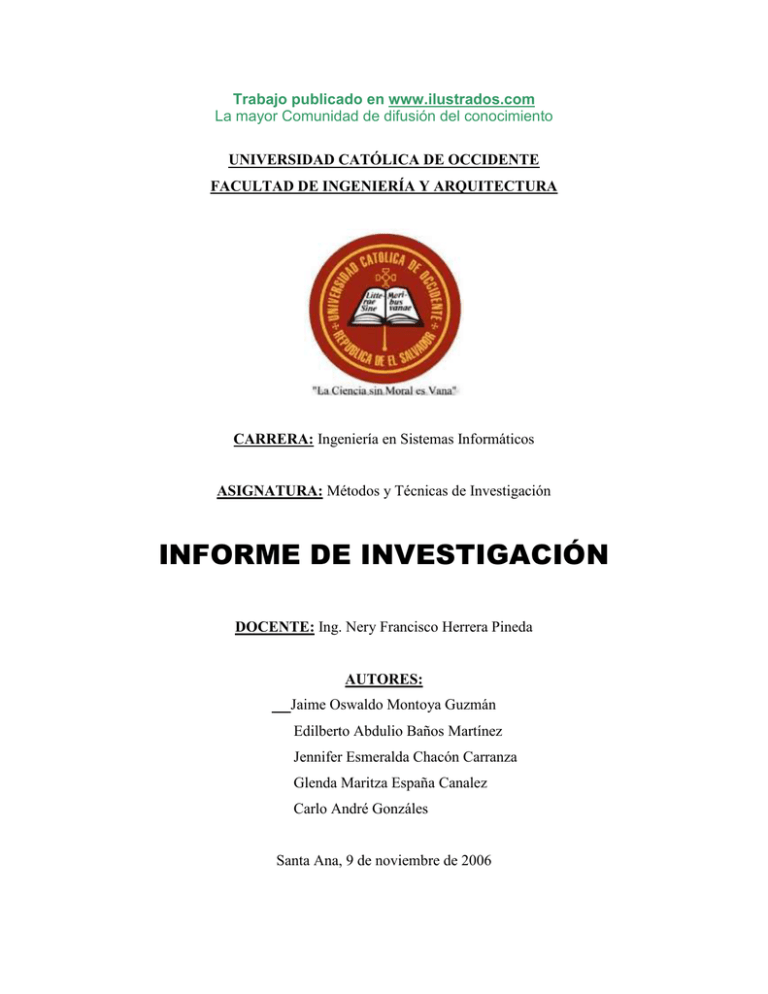 Informe de Investigacion