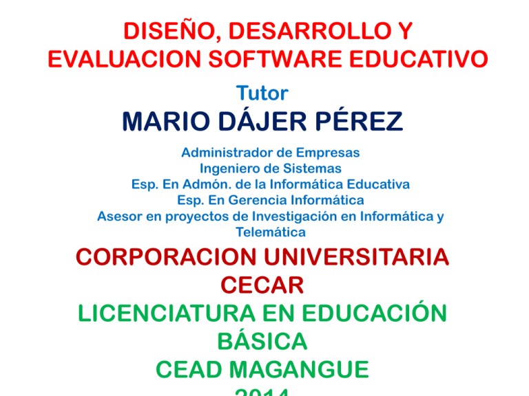 diseo de software educativo primera sesin