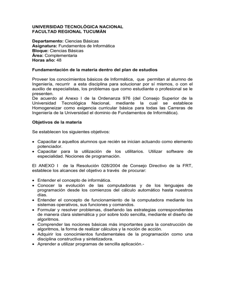 Fundamentos de Inform tica