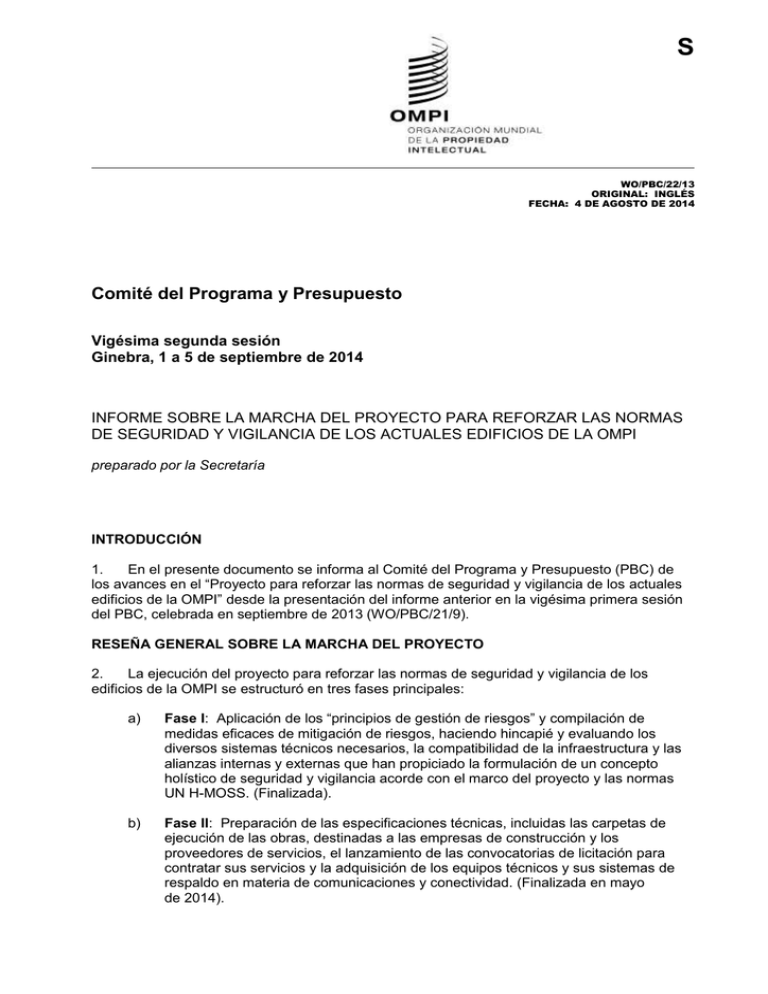 S Comité del Programa y Presupuesto