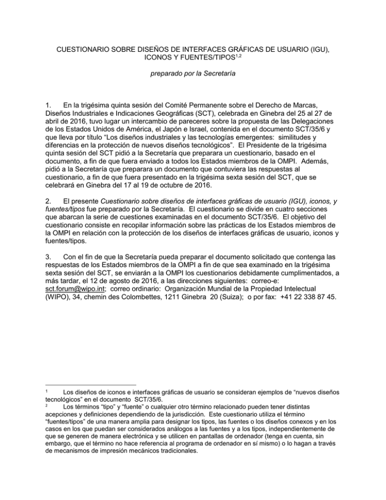 CUESTIONARIO SOBRE DISEÑOS DE INTERFACES GRÁFICAS DE USUARIO (IGU), 1.