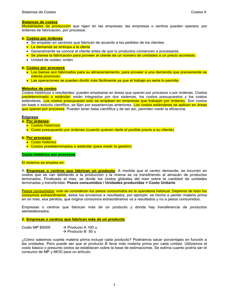 sistemas de costos