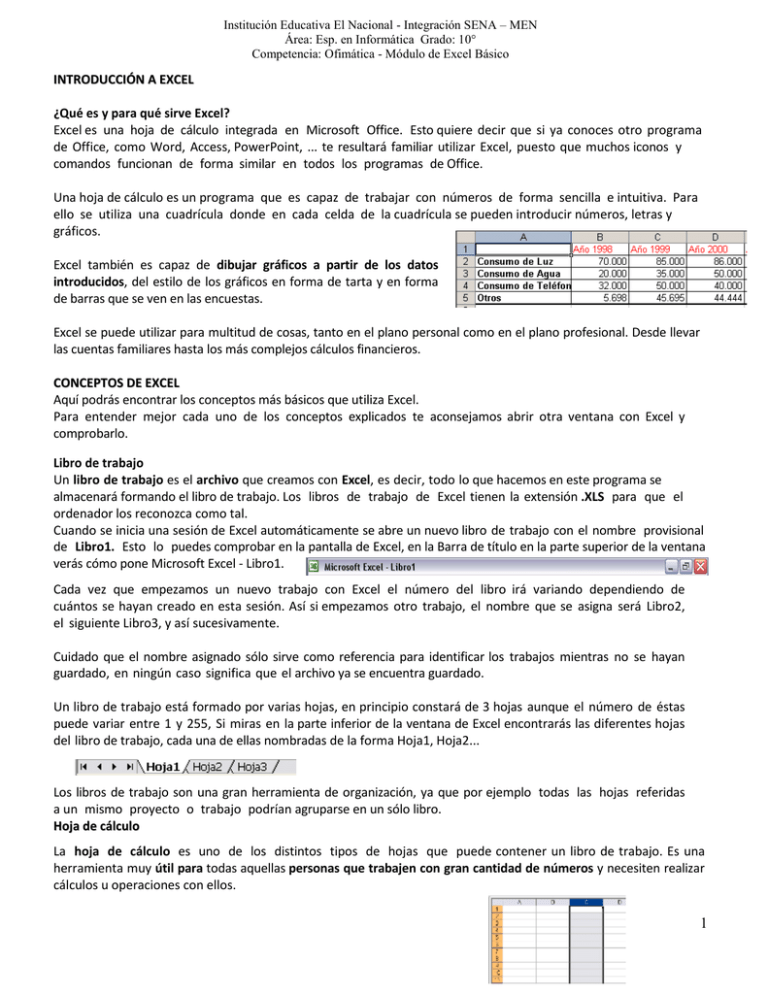 Modulo INTRODUCCIÓN A EXCEL