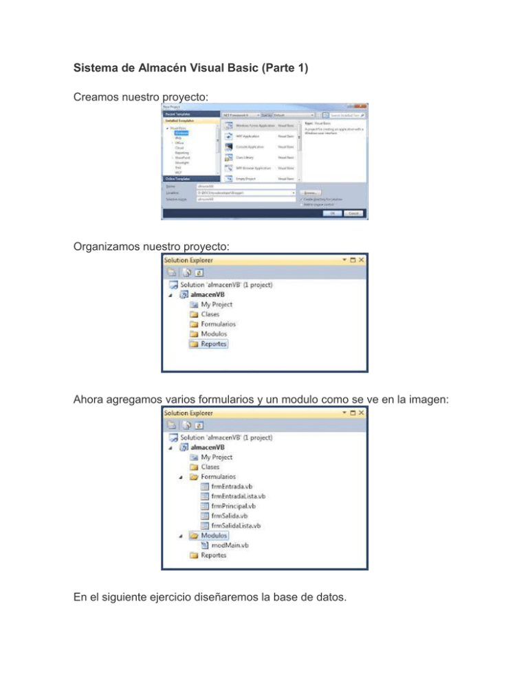 Sistema de Almacén Visual Basic