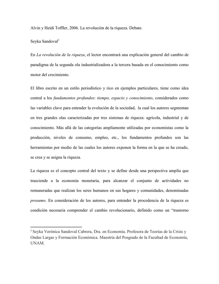 La Revoluci n De La Riqueza Debate Rese a Por Seyka Sandoval La Revoluci n De La Riqueza Debate Rese a Por Seyka Sandoval