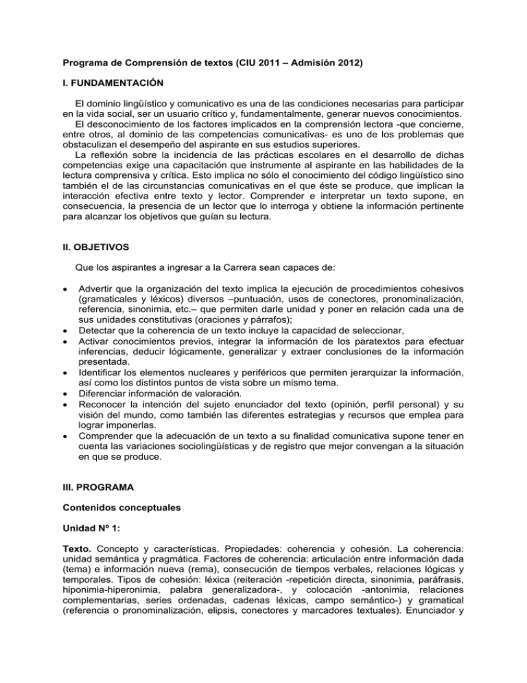 Programa de Comprensi n de Textos