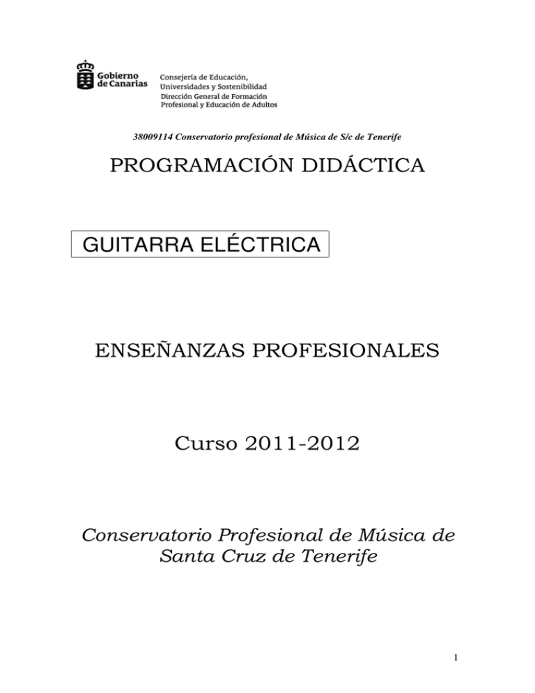 programacion didactica GuitarraElectrica