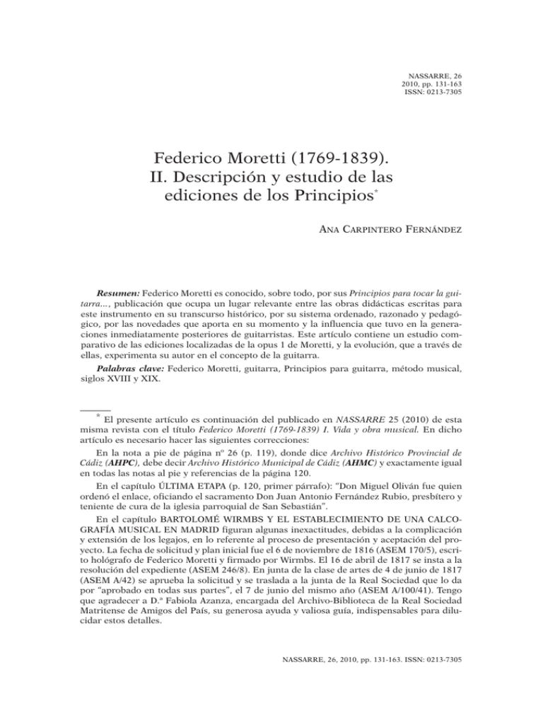 federico moretti-II Descripcion y estudios de las ediciones de los ...