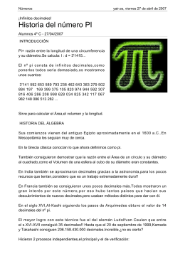Historia de pi
