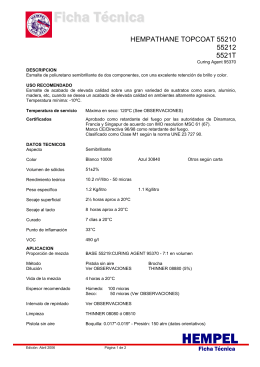 Ficha Técnica HEMPATHANE TOPCOAT 55210