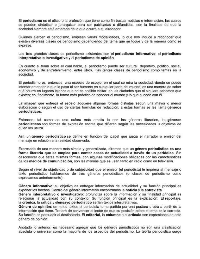 periodismo informativo