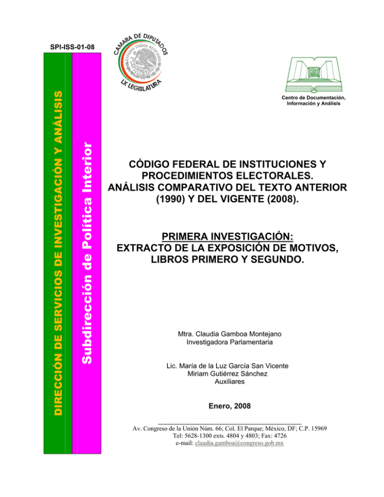 CÓdigo Federal De Instituciones Y Procedimientos Electorales AnÁlisis