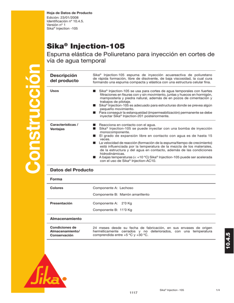 Sika Injection-105 - R145310.4.5