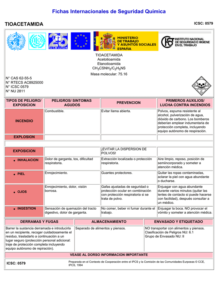 Enlace en nueva ventana: TIOACETAMIDA