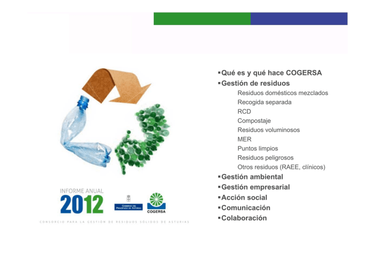 Qué es y qué hace COGERSA Gestión de residuos