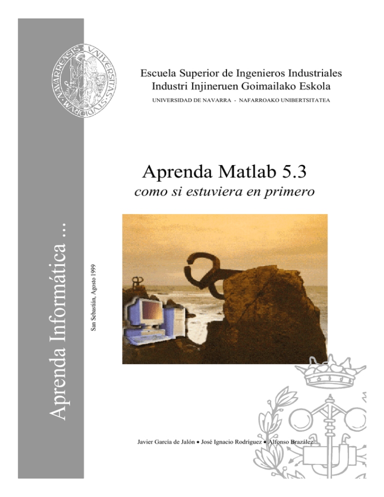 Manual de Matlab 5.3 para principiantes