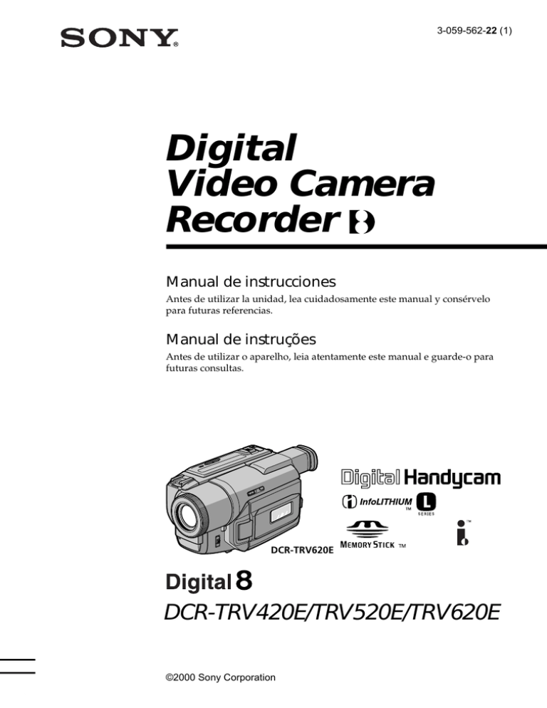 Digital Video Camera Recorder Manual de instrucciones