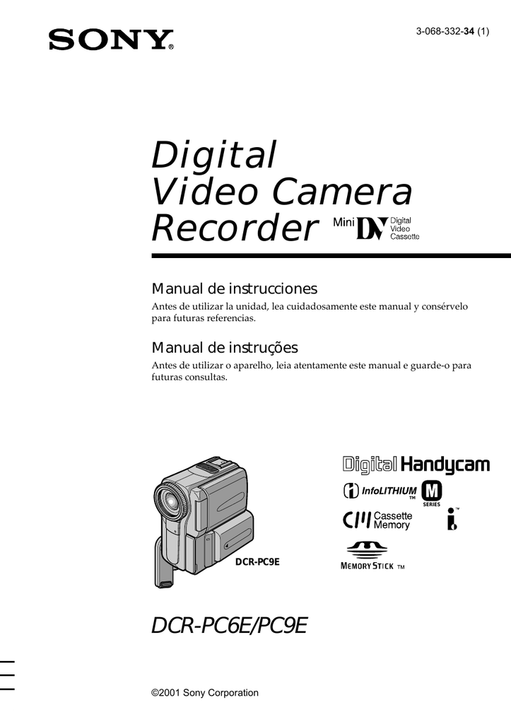 Digital Video Camera Recorder Manual de instrucciones
