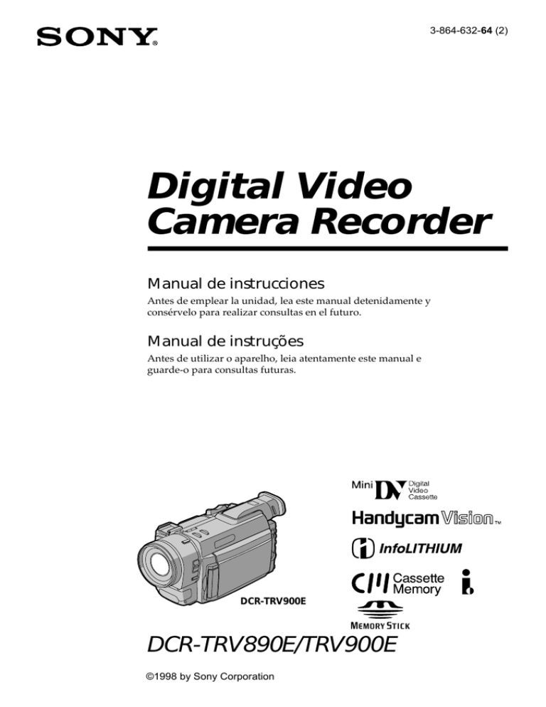 Digital Video Camera Recorder Manual de instrucciones