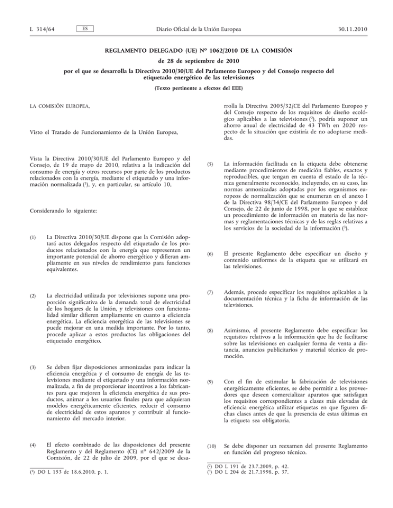 en un reglamento europeo