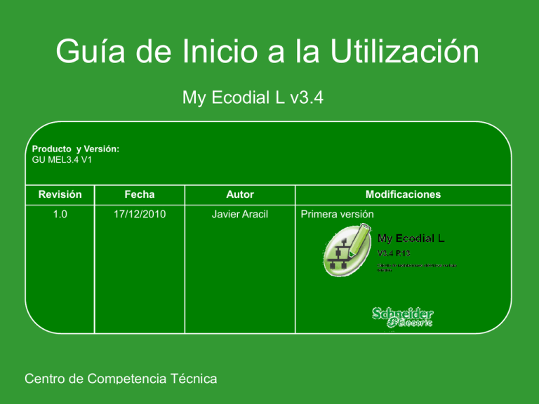 Tutoriel - Guia de Inicio_My Ecodial L3.4