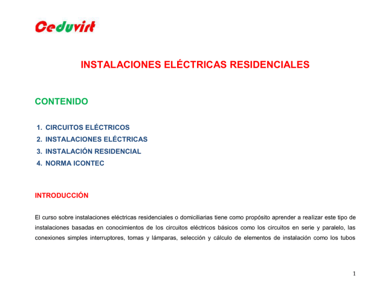 instalaciones eléctricas residenciales