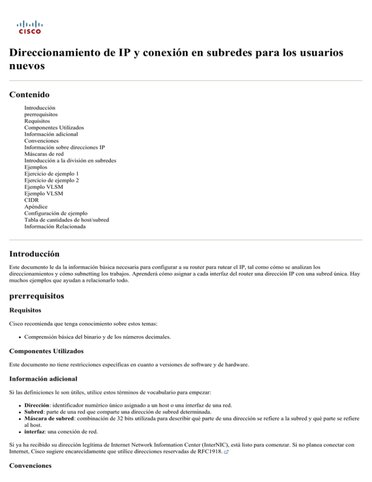 Direccionamiento de IP