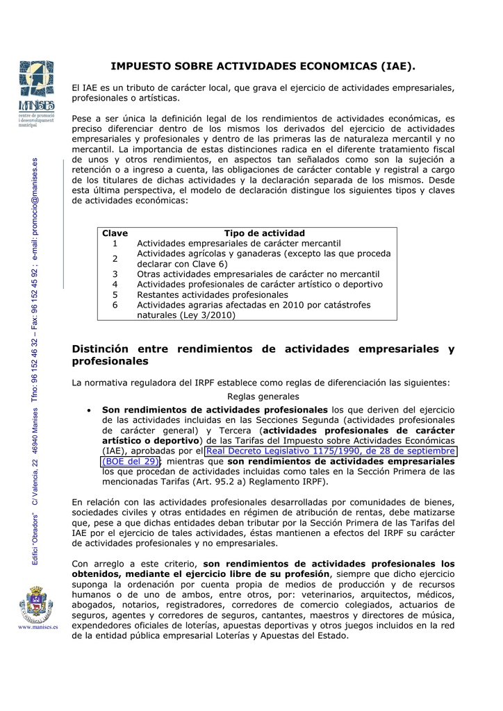 normativa y documento iae