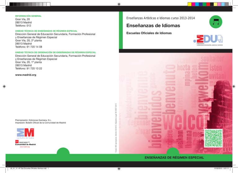 Enseñanzas de Idiomas