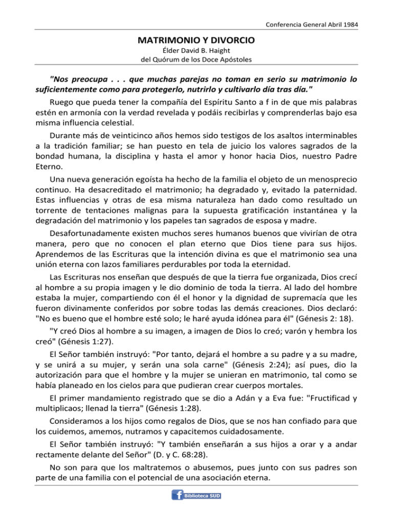 matrimonio y divorcio