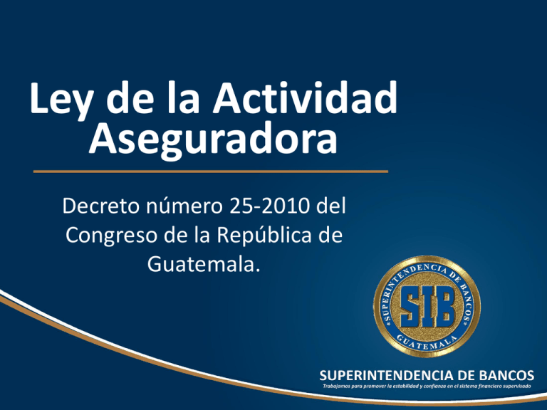 Ley de la Actividad Aseguradora