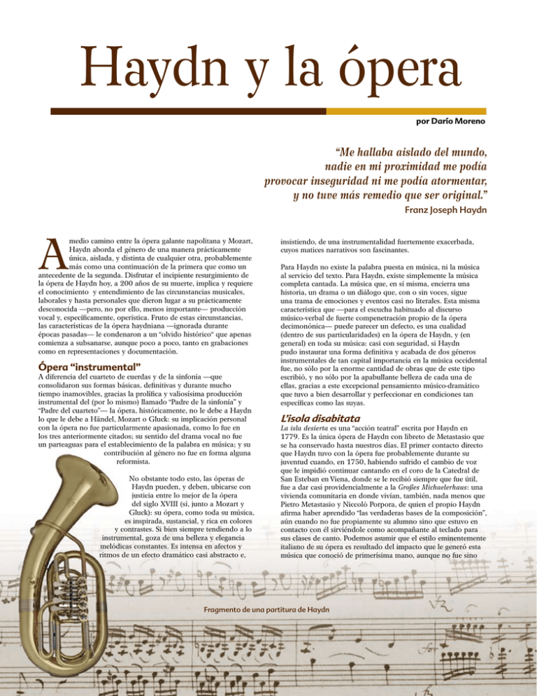 Haydn y la ópera