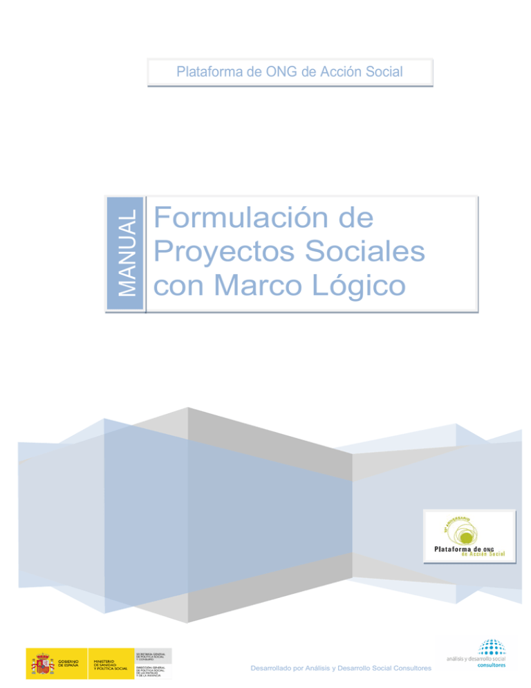 Formulación de Proyectos Sociales con Marco Lógico