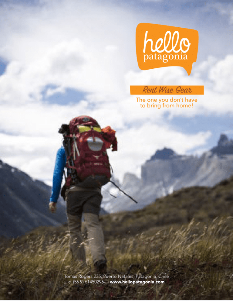Rent Wise Gear - Hello Patagonia