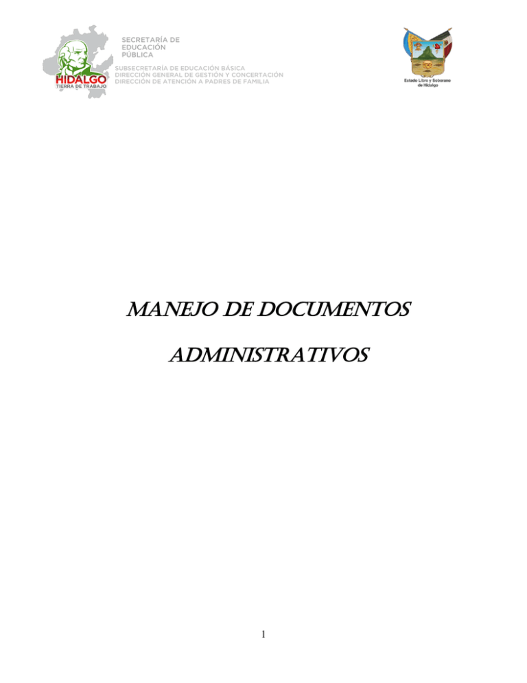 manejo de documentos administrativos
