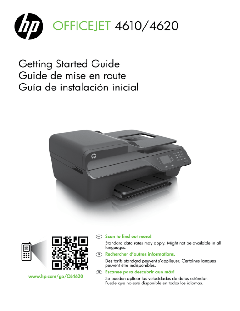 HP Officejet 4610/4620 Getting Started Guide