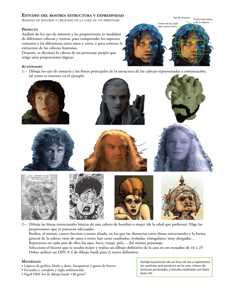 Estudio del rostro: Estructura y expresividad.
