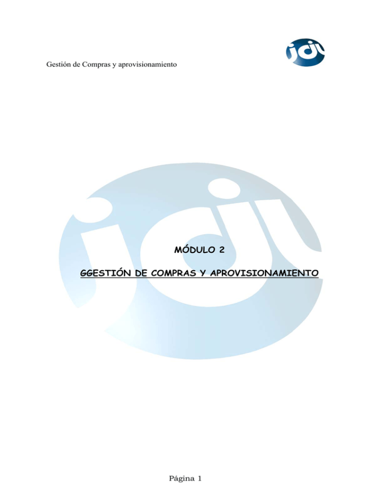 módulo 2 ggestión de compras y aprovisionamiento