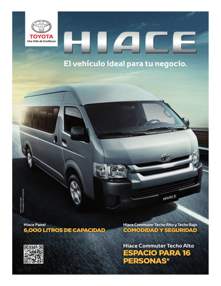 Hiace Commuter Techo Alto