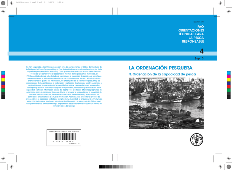 La ordinación pesquera - 3 Ordenación de la capacidad de pesca
