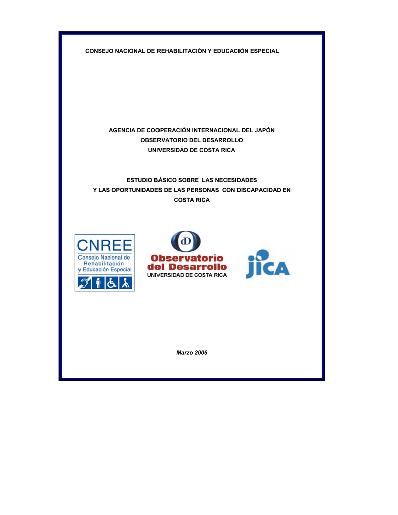 CONSEJO NACIONAL DE REHABILITACIÓN Y EDUCACIÓN