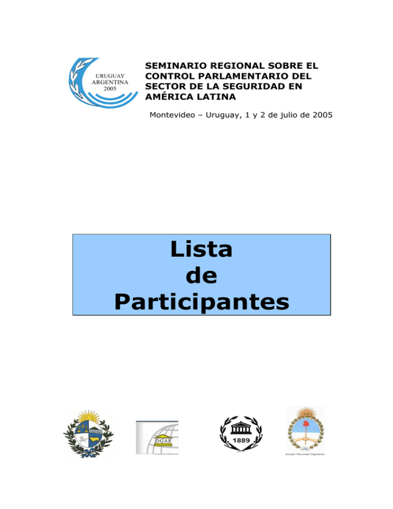 Lista de Participantes