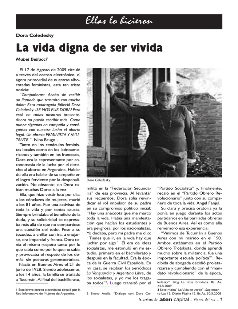 La vida digna de ser vivida