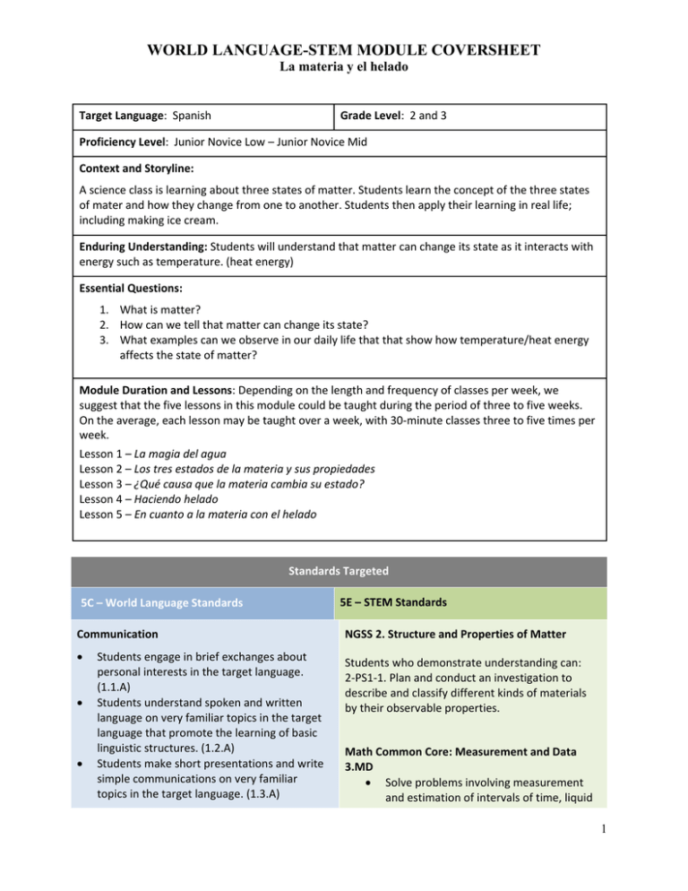 Target Language: English as a Second Language