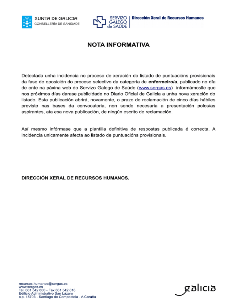 nota informativa