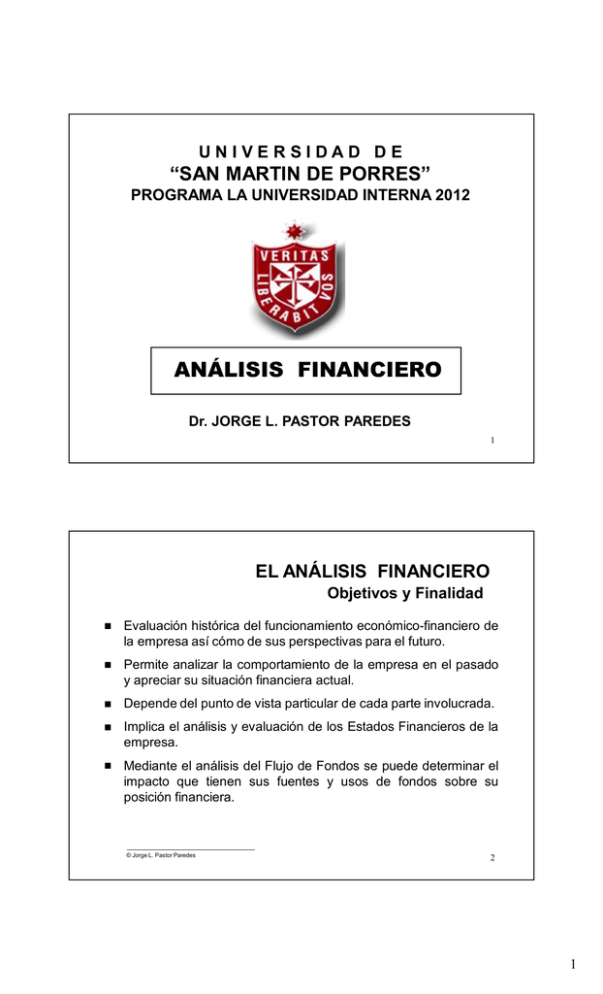 análisis financiero