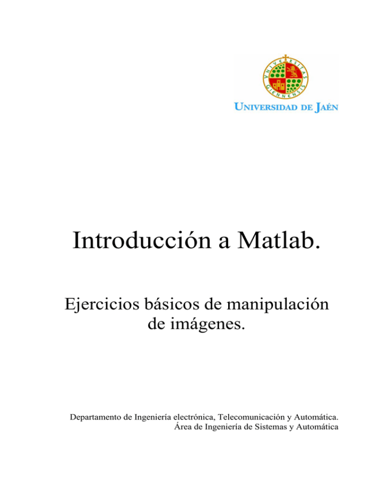 Práctica 1: Introducción a Matlab.